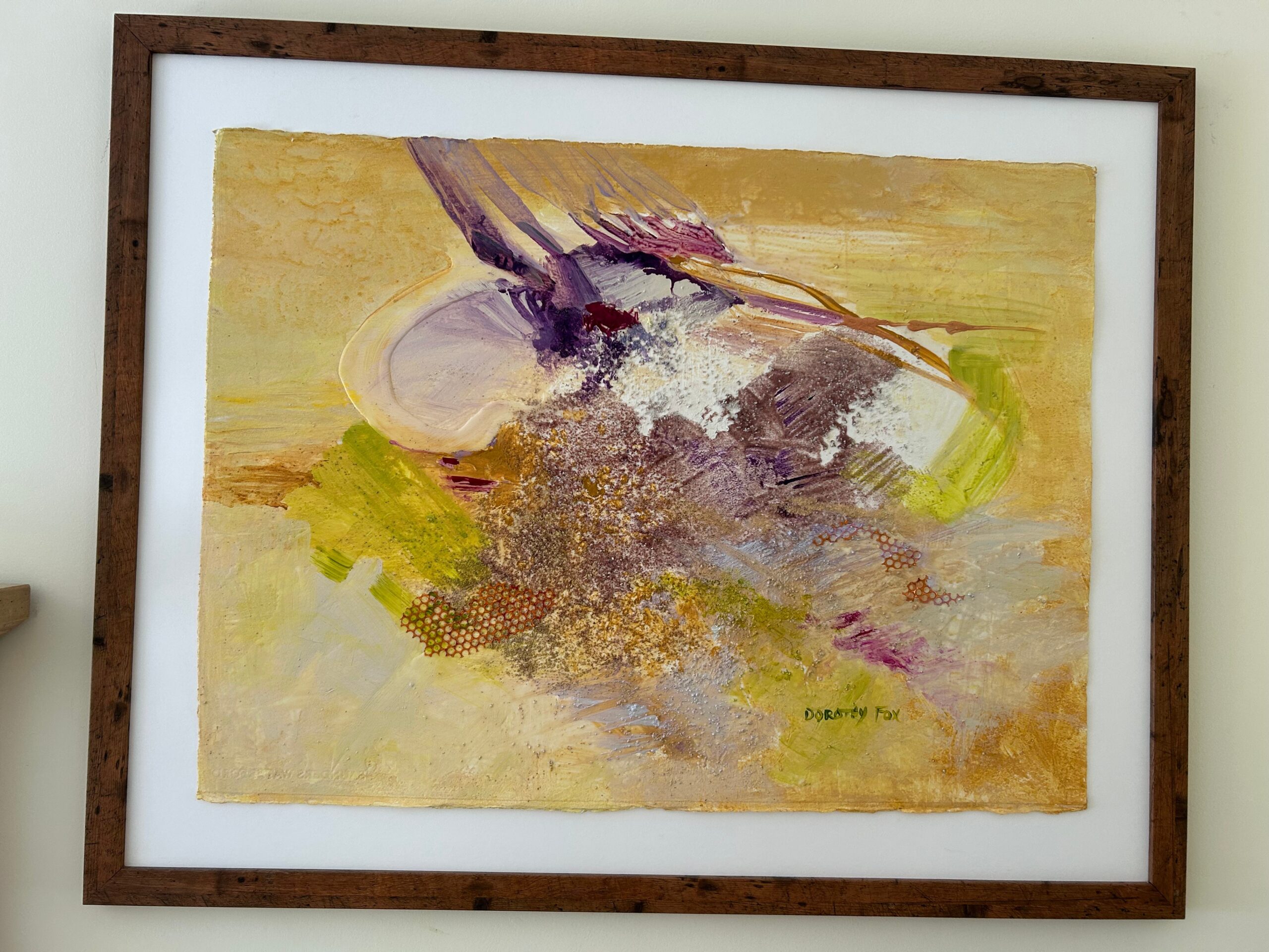 Dorothy Fox – Yellow Composition – Shop Broward Art Guild