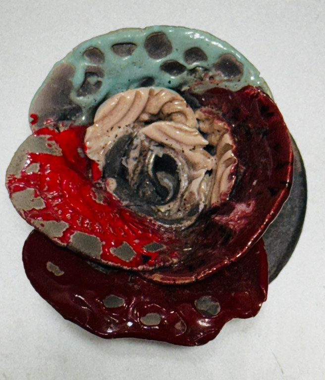 Diane Karmiol – Red Flower – Shop Broward Art Guild
