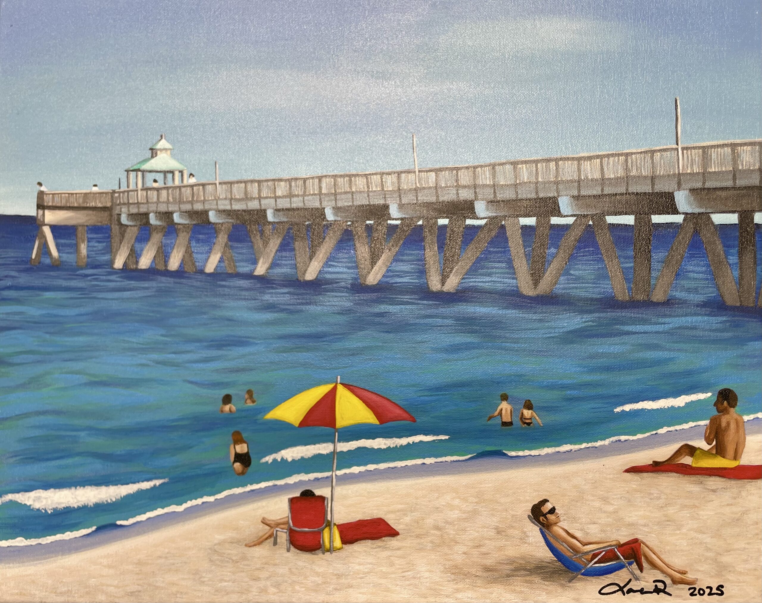 Laura Ricciardelli – Deerfield Beach Pier – Shop Broward Art Guild